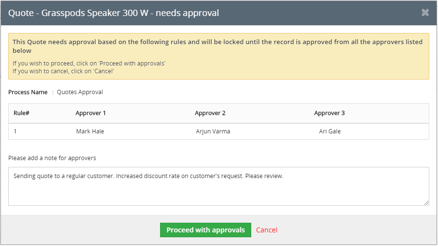 Accelerate Quote approvals with Approval Processes in Vtiger - Vtiger CRM Blog