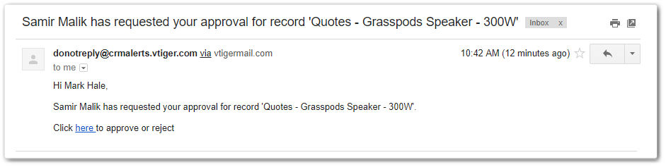 Accelerate Quote approvals with Approval Processes in Vtiger - Vtiger CRM Blog