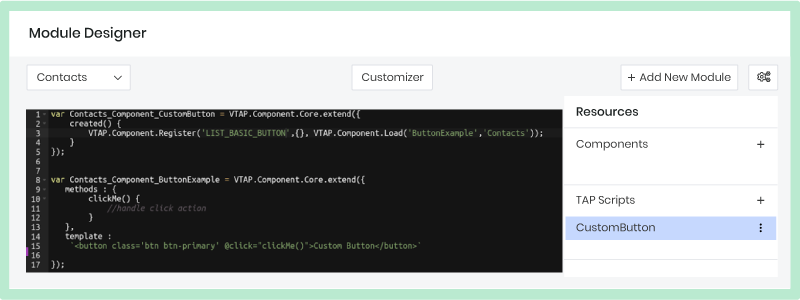 Vtap Module Designer Our Low Code Platform To Make The Crm Your Own Vtiger Crm Blog