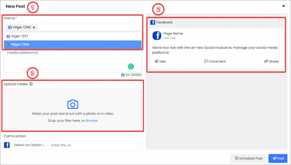 Manage your Facebook Page with Vtiger Social - Vtiger CRM Blog