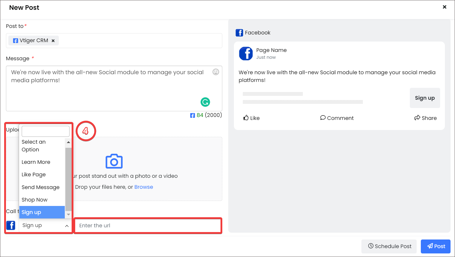 Vtiger CRM Blog » Manage your Facebook Page with Vtiger Social
