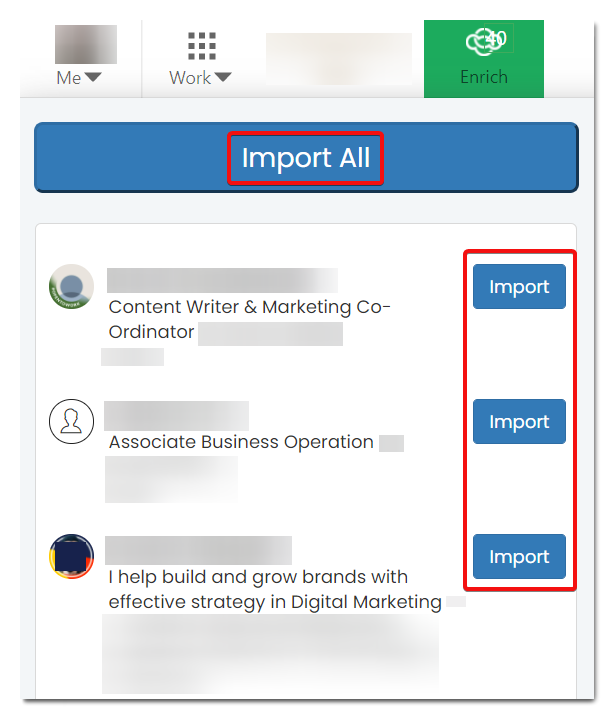 Vtiger CRM Blog » Vtiger Enrich – Transfers Contact Data from LinkedIn to the CRM