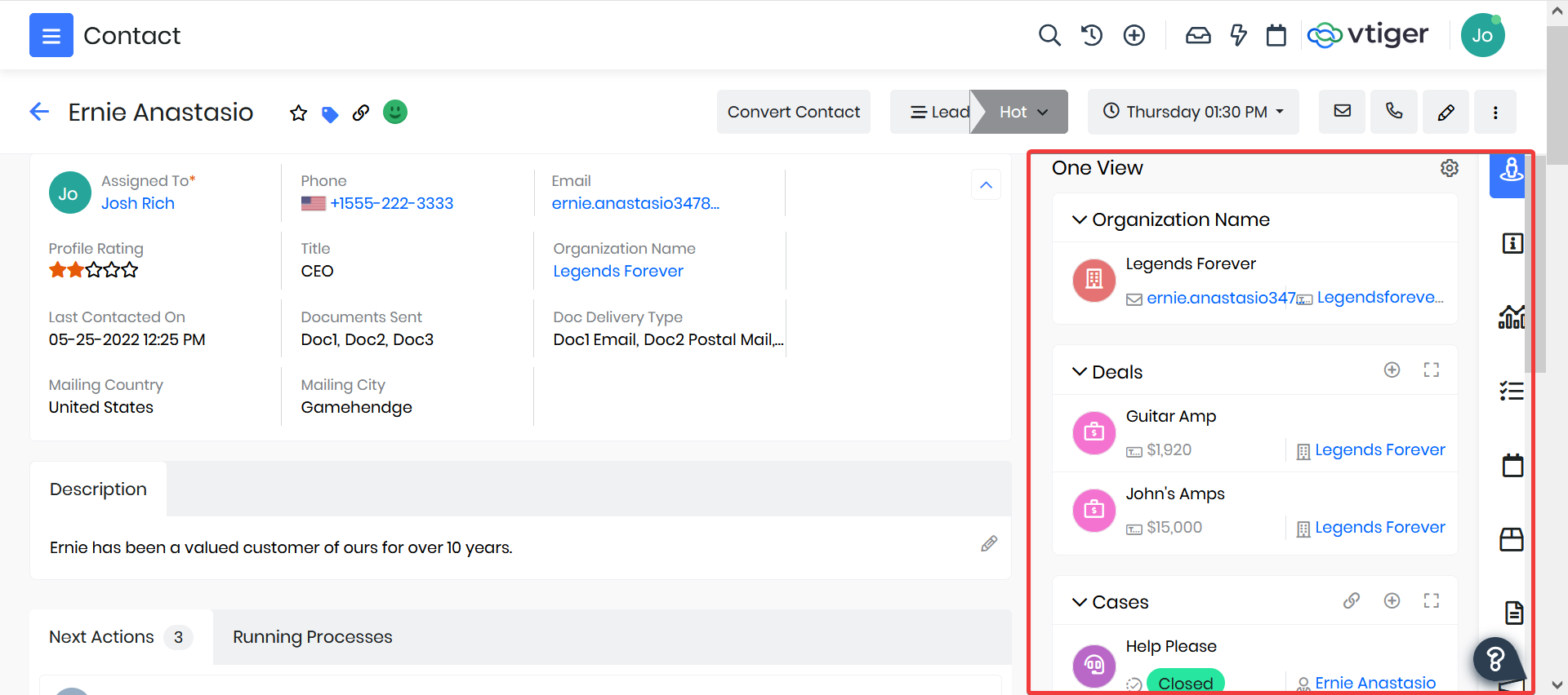 Big Little Things - Customizing One View - Vtiger CRM Blog