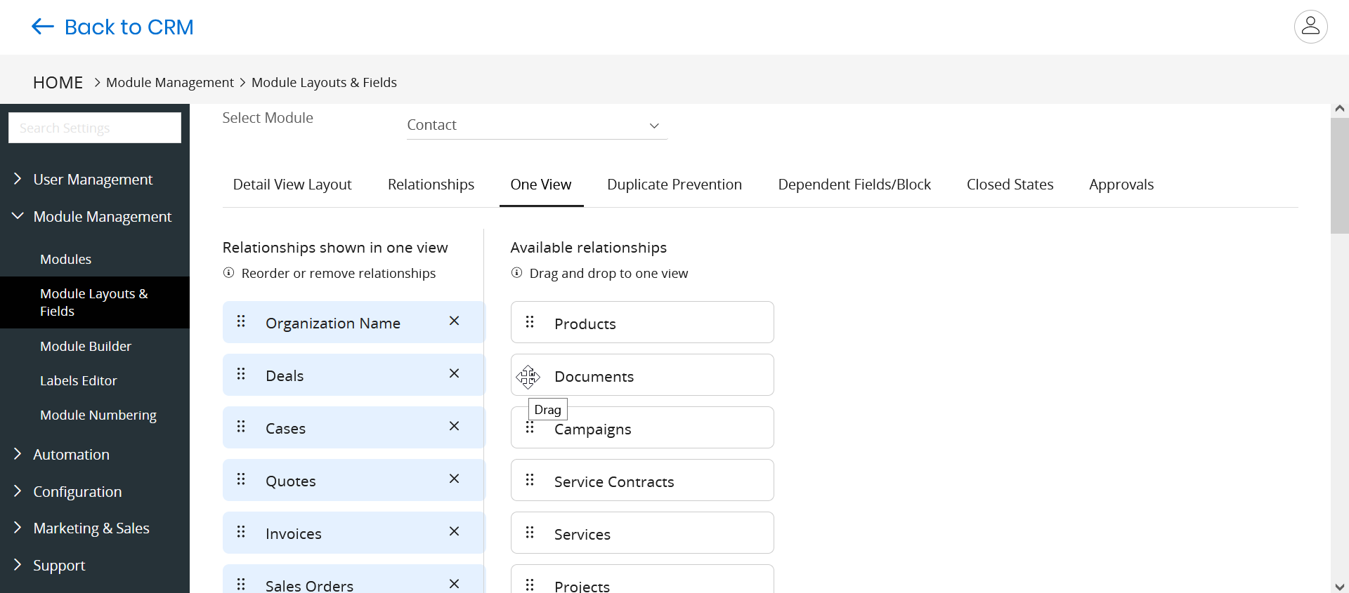 Big Little Things - Customizing One View - Vtiger CRM Blog