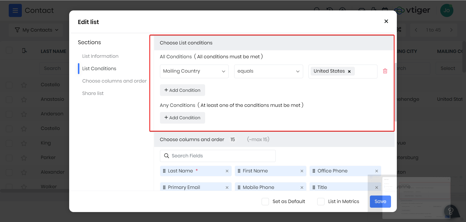 Blog de Vtiger CRM » Pequeñas cosas grandes: crear una lista personalizada