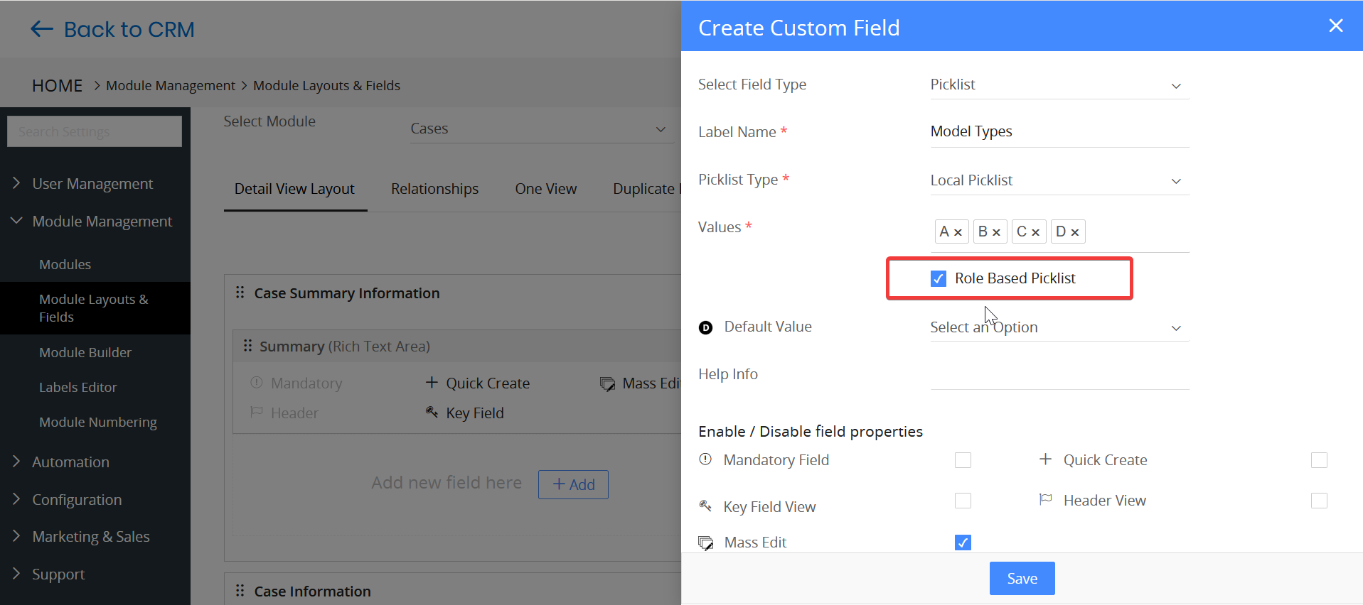 Big Little Things - Role-Based Picklists - Vtiger CRM Blog
