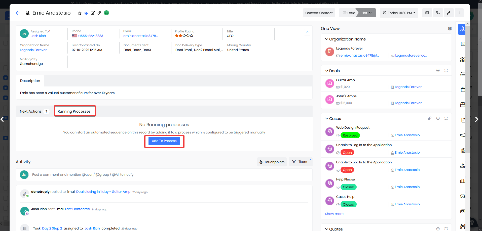 Big Little Things - Process Designer’s Manual Trigger - Vtiger CRM Blog