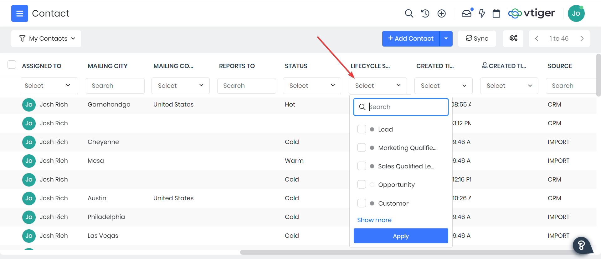 Big Little Things: Manage Columns - Vtiger CRM Blog