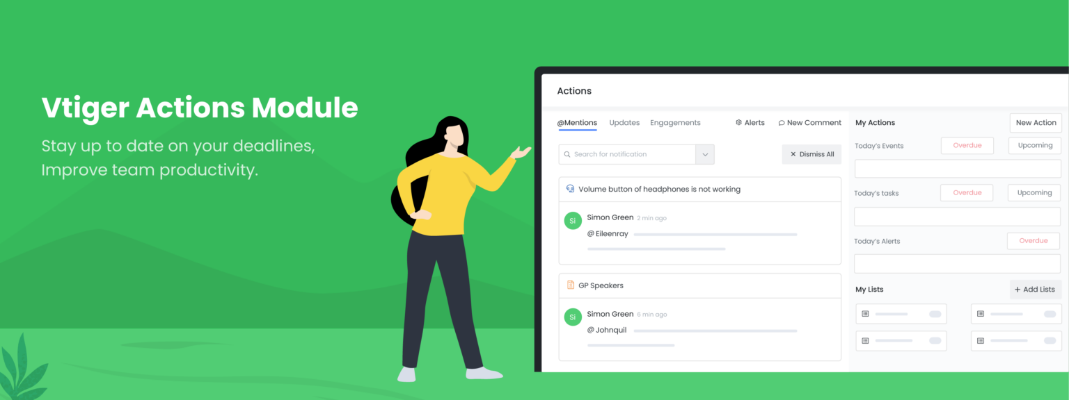 Use Actions in Vtiger to speed up your tasks - Vtiger CRM Blog