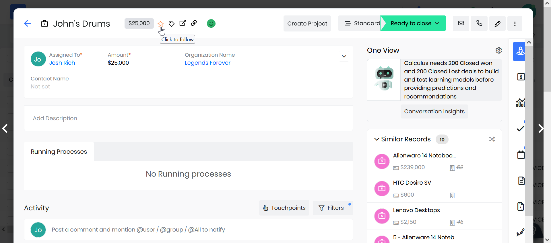 Big Little Things - The Follow Feature - Vtiger CRM Blog