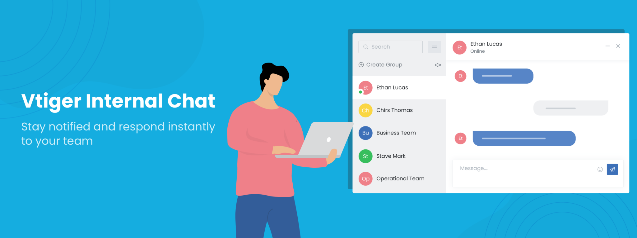 Leverage Vtiger Internal Chat for Quick Team Collaboration - Vtiger CRM Blog