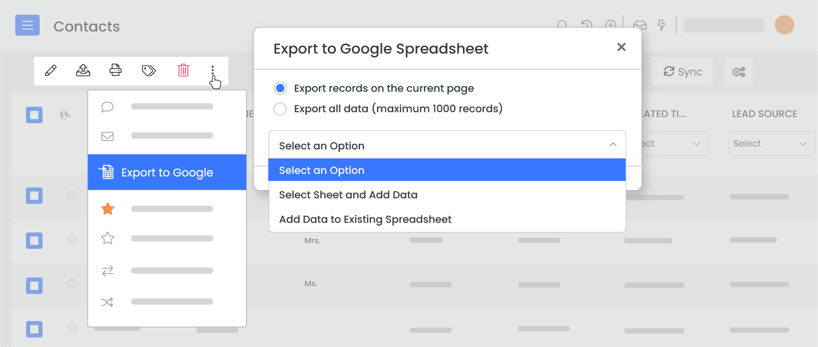 Vtiger CRM Blog » Amplify data Exporting with Google Sheets Integration ...