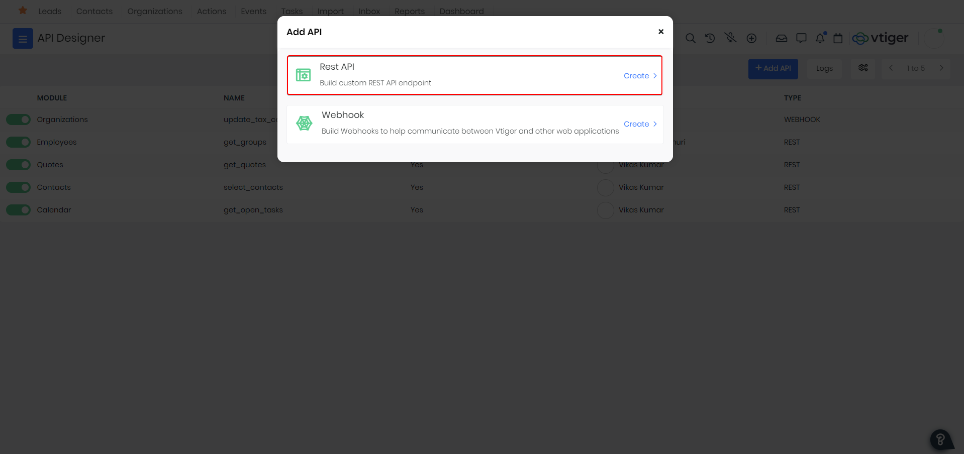 Su guía para crear API REST - Vtiger CRM Blog